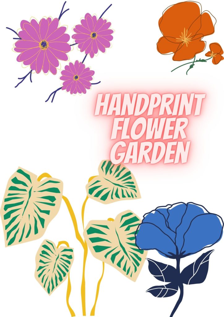 Popsicle Stick Craft: Handprint Flower Garden Art Making - Pop Creep